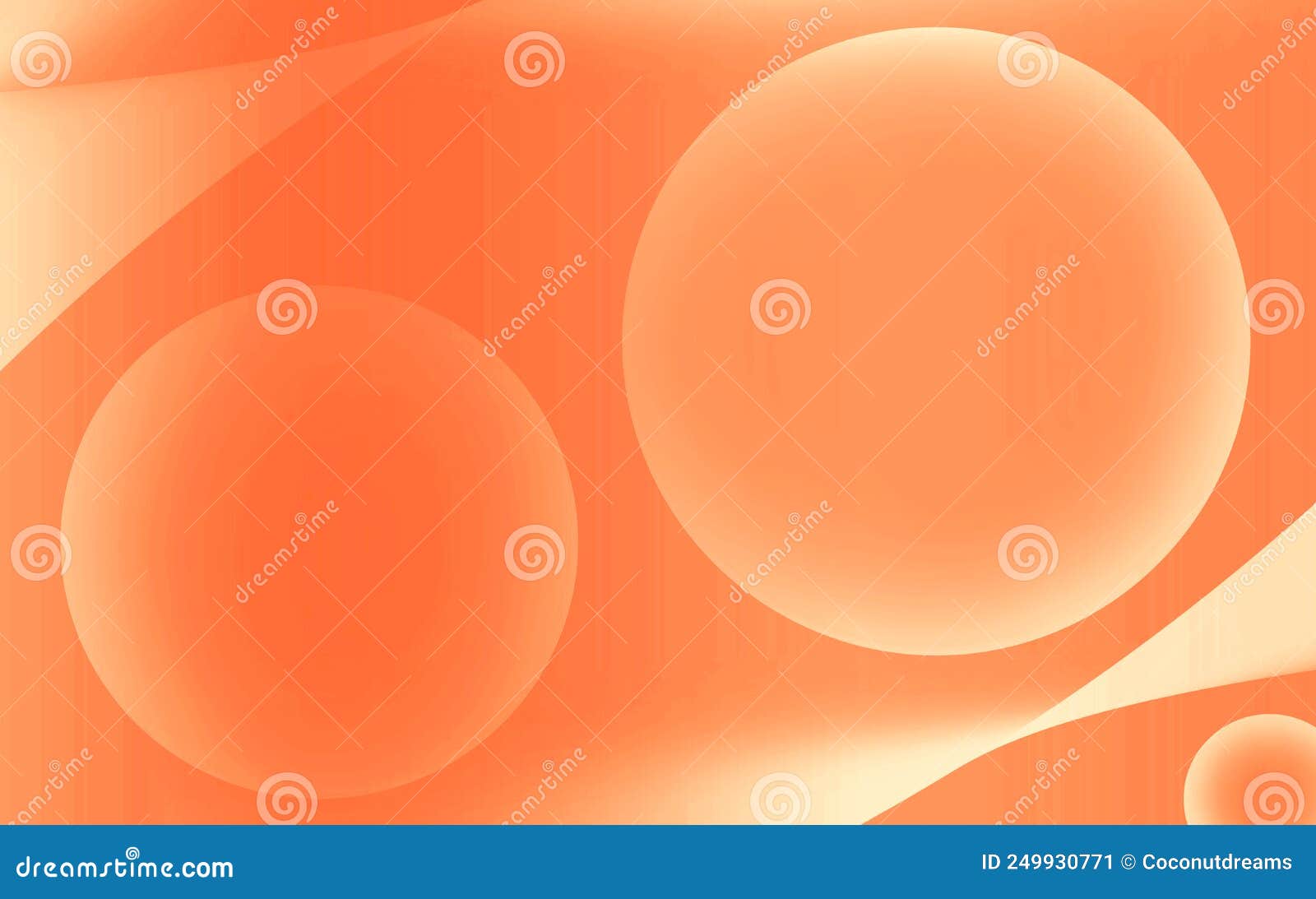 Gradient Aerospace Orange Colored 3D Spheres for Abstract Background ...