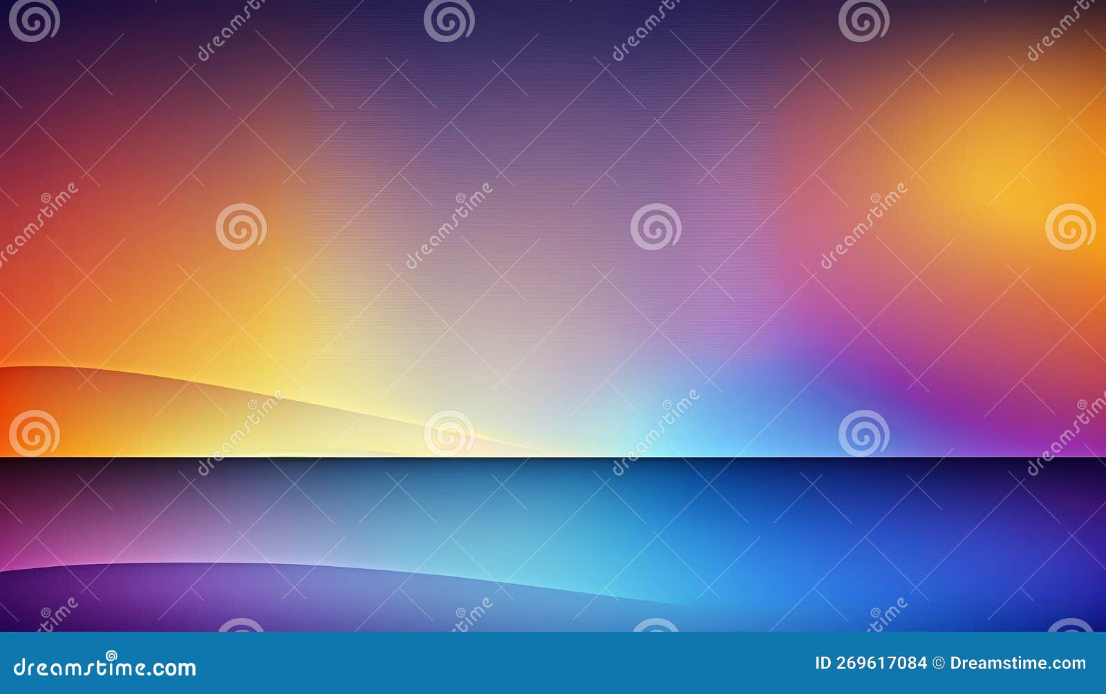 Gradient Backgraund Banner Mockup. UI UX Web Design Stock Illustration ...