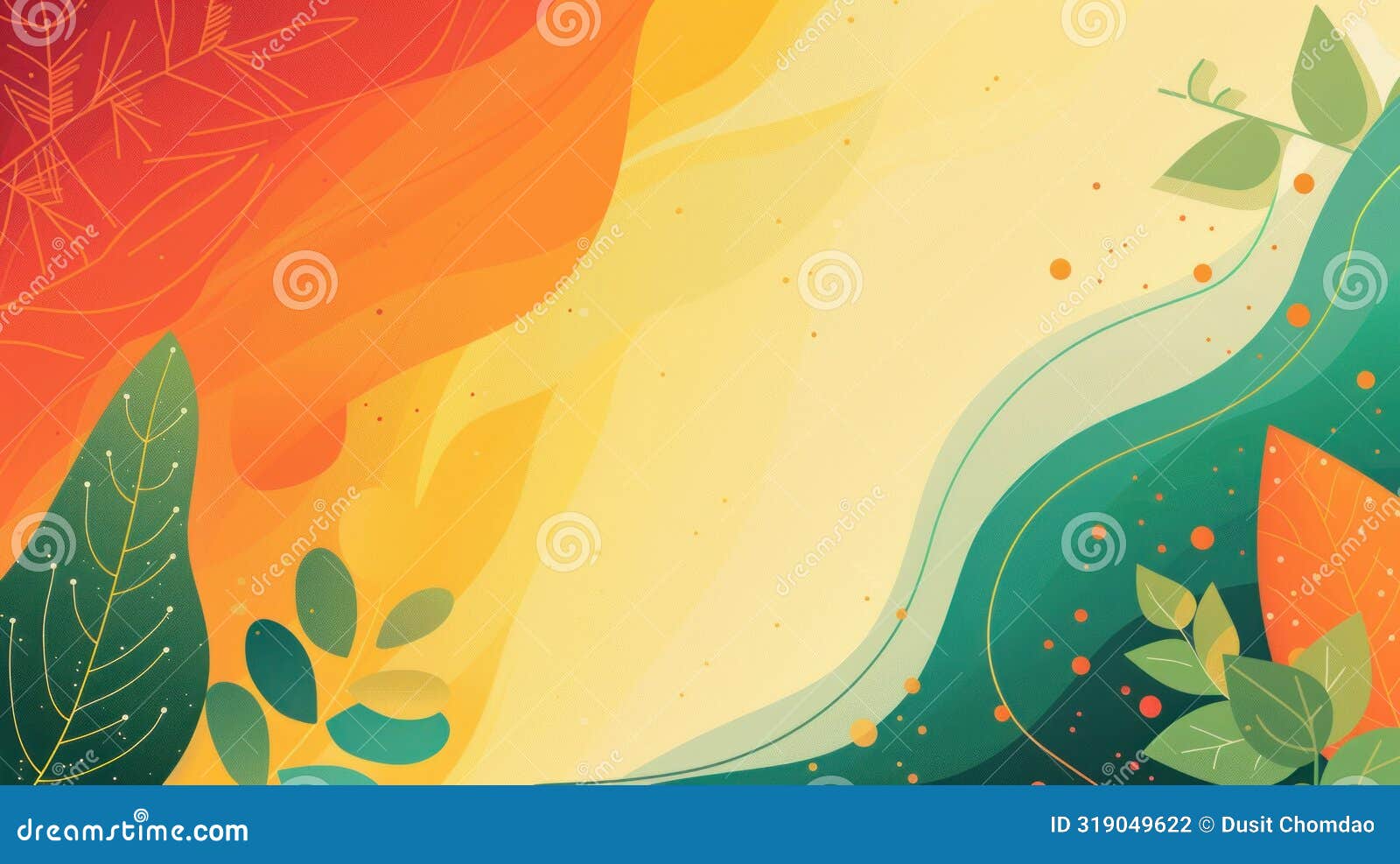 A Gradient Background with Abstract Shapes and Elements that Represent ...