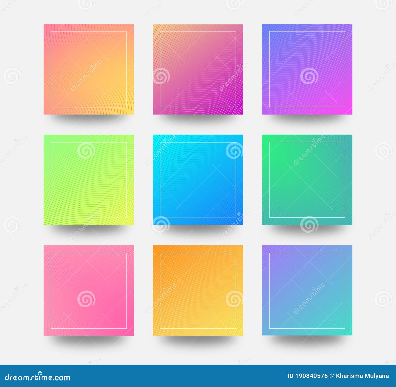Gradient Background Collection for Social Media Post Stock Photo ...