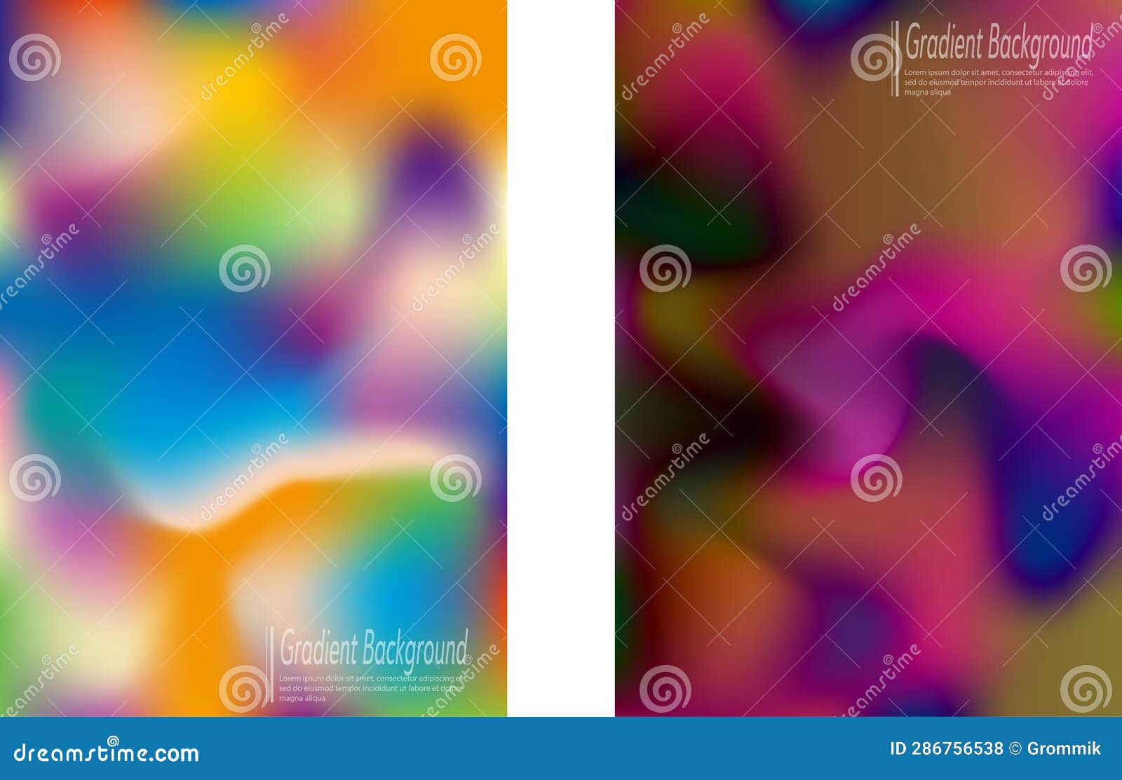 Gradient Background, Color Blur. a Set of Templates for Interior Design ...