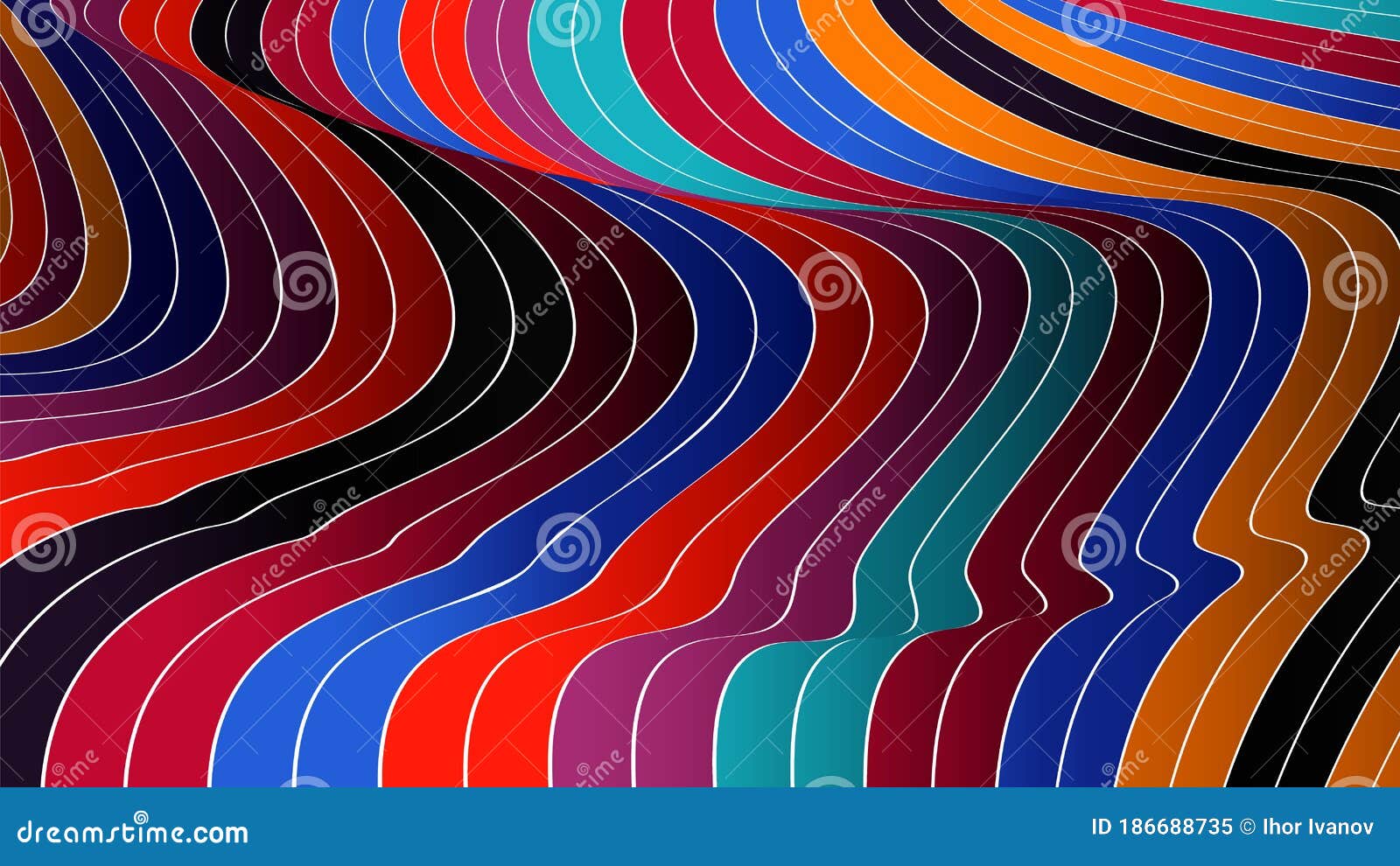 Gradient Background with Colorful Fill Stock Vector - Illustration of ...