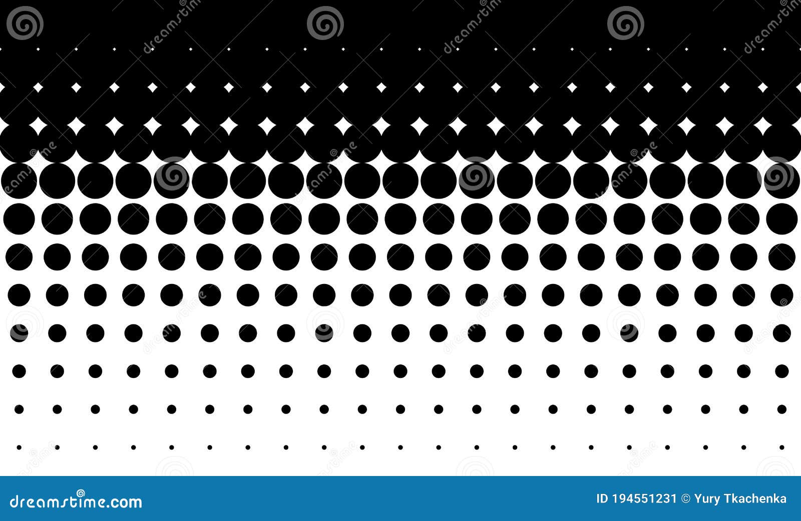 Gradient Background with Dots Halftone Dots Design Stock Vector ...