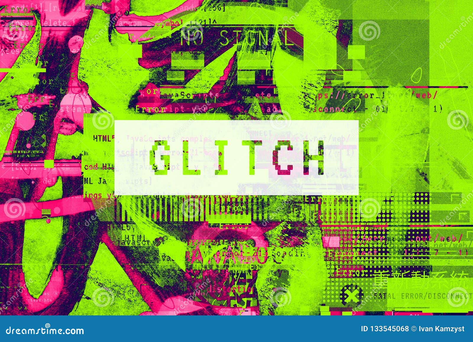 Gradient Background with Glitch Effect, Universal Pattern Stock ...