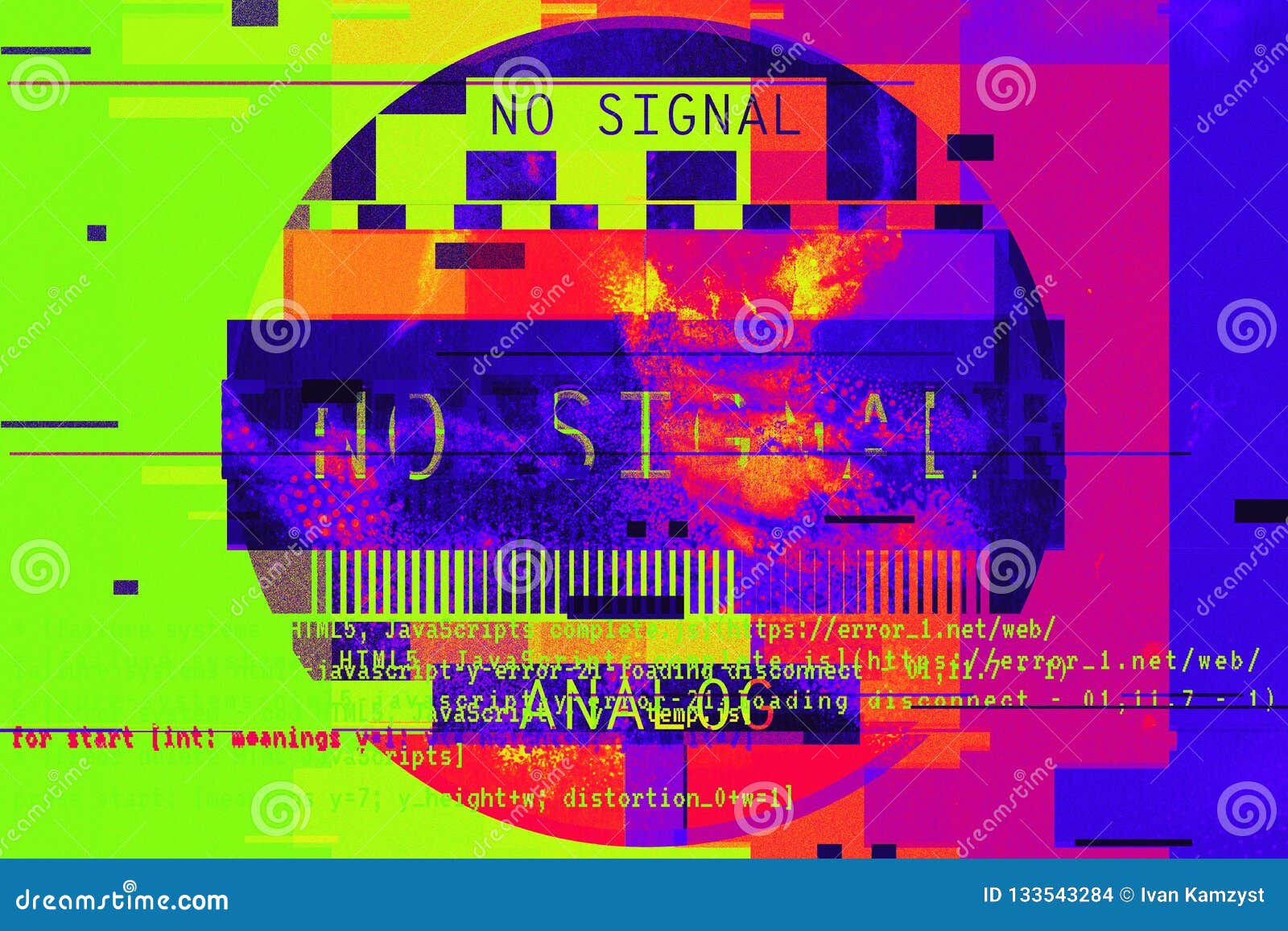 Gradient Background with Glitch Effect, Universal Pattern Stock ...