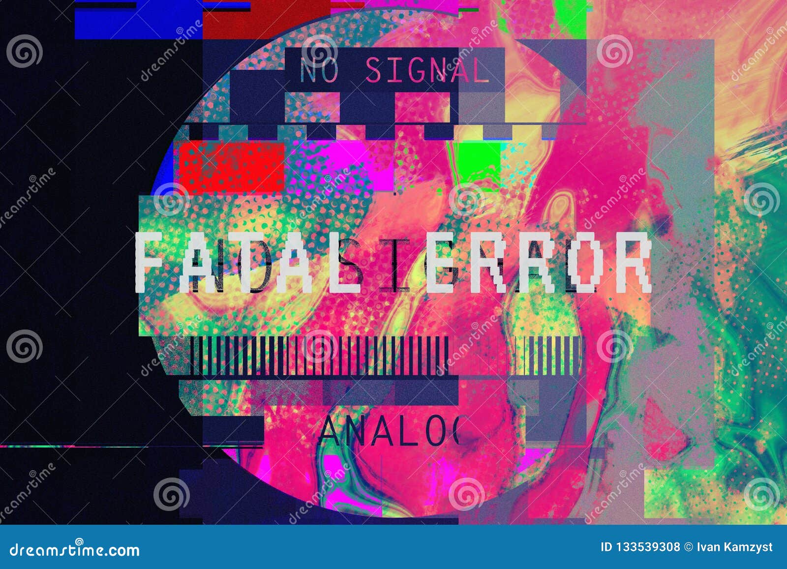 Gradient Background with Glitch Effect, Universal Pattern Stock ...
