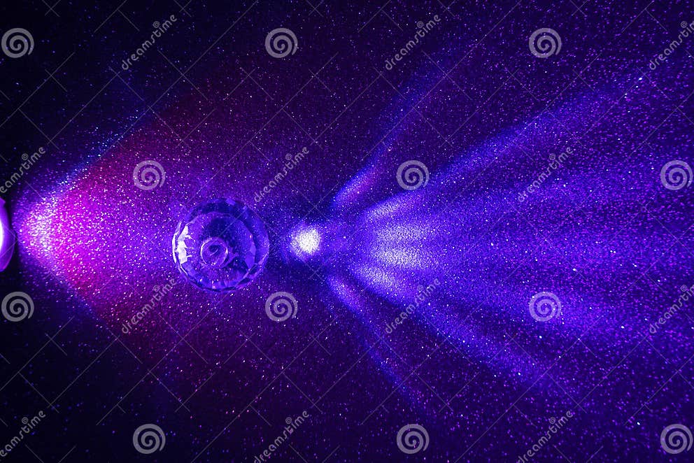 On a Gradient Background, a Horizontal Diffused Gradient Beam of Lilac ...