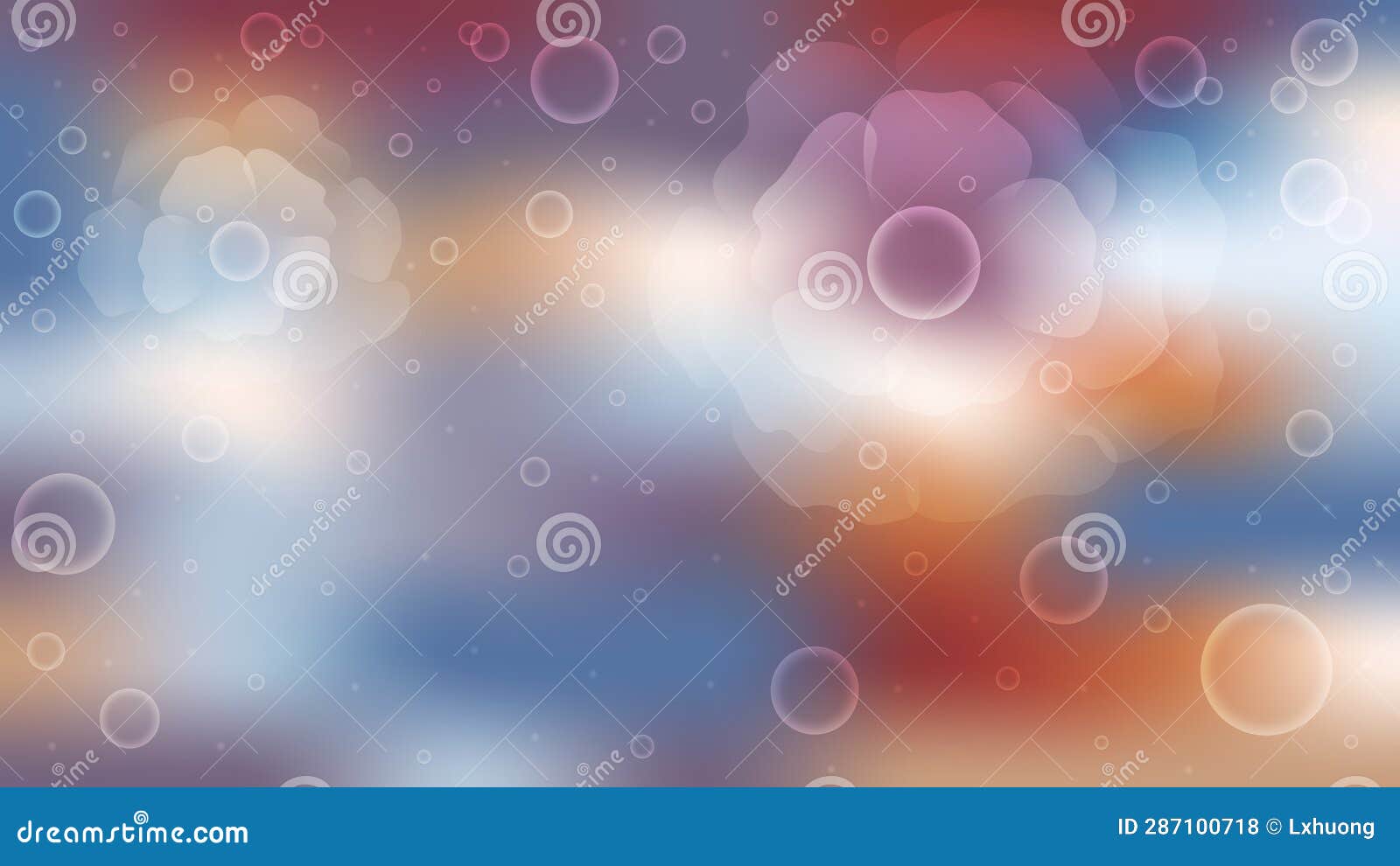 Gradient Background Image with Shining Bubbles Stock Illustration ...