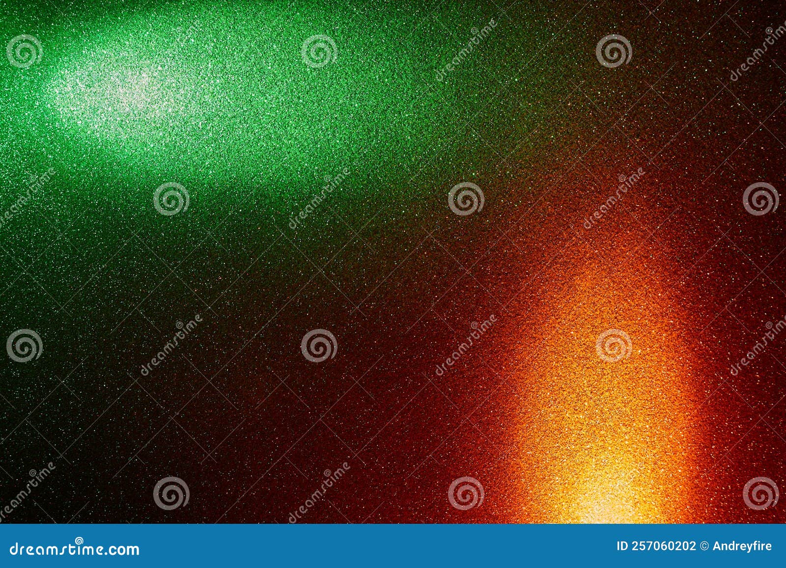 On a Gradient Background, Perpendicular Green and Orange Rays of Light ...