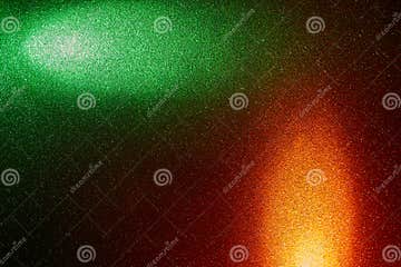 On a Gradient Background, Perpendicular Green and Orange Rays of Light ...