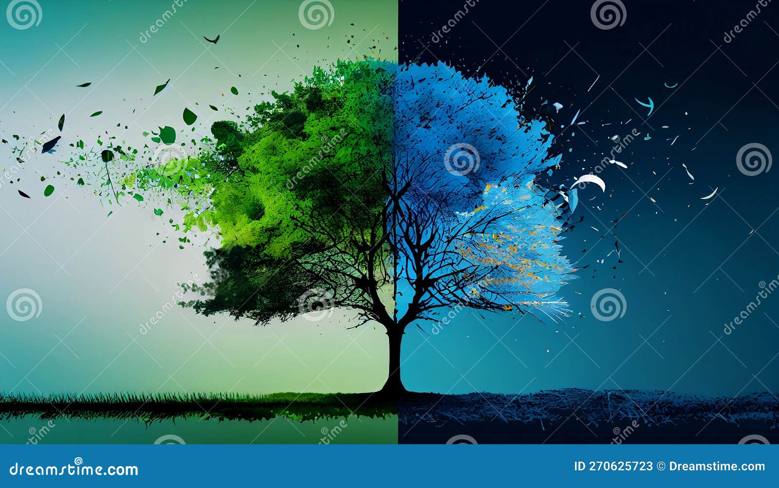 A Gradient Background that Transitions from Green To Blue. the ...