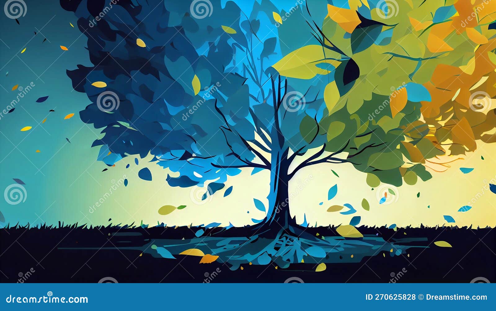 A Gradient Background that Transitions from Green To Blue. the ...