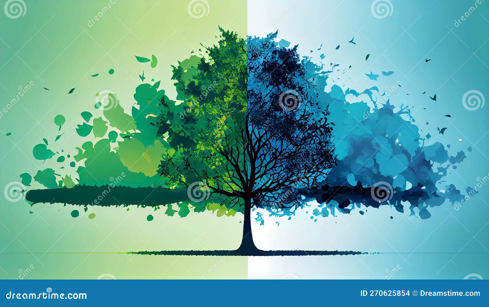 A Gradient Background that Transitions from Green To Blue. the ...