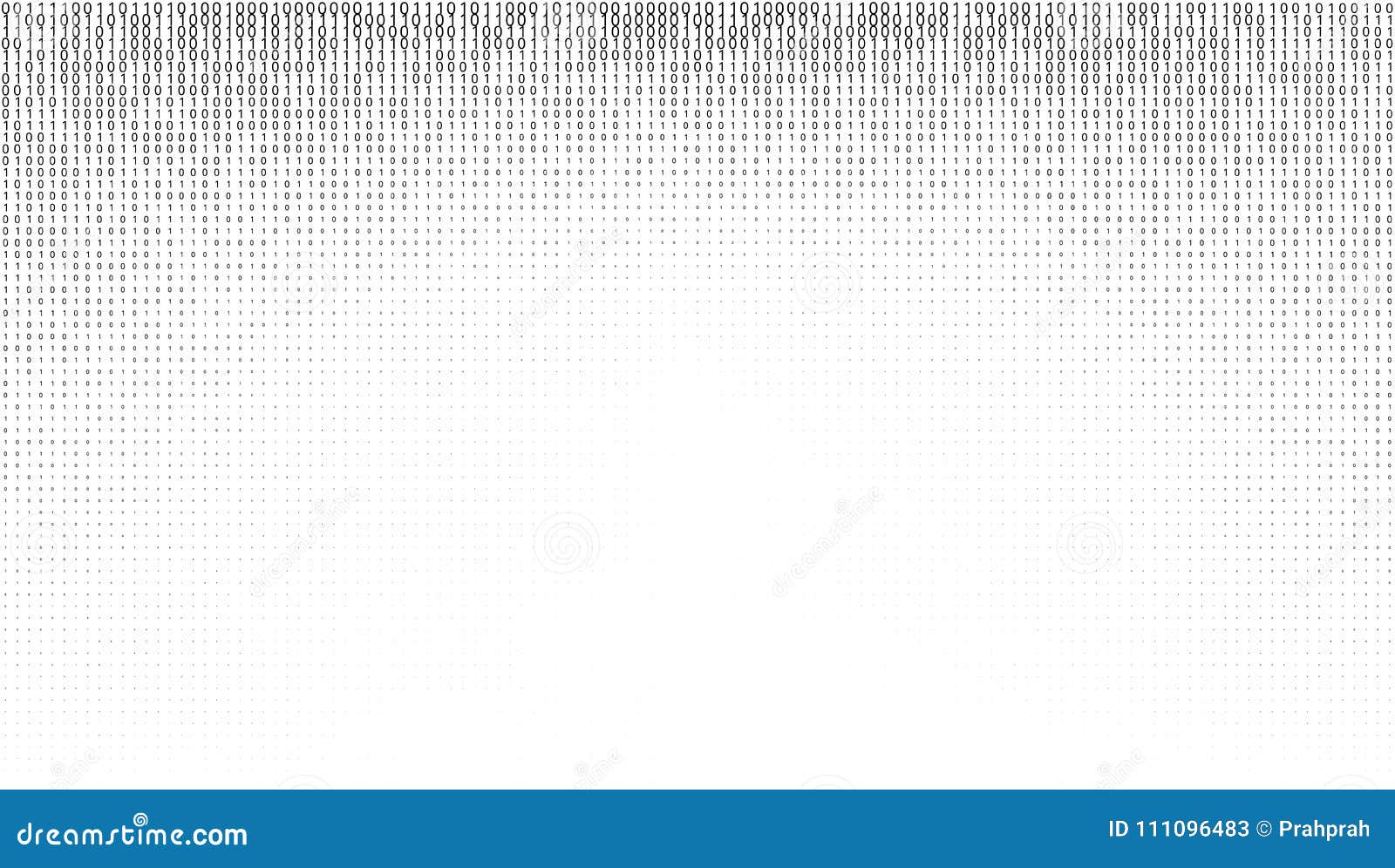 Gradient Binary Code Digits Background Stock Illustration Illustration Of Futuristic Matrix