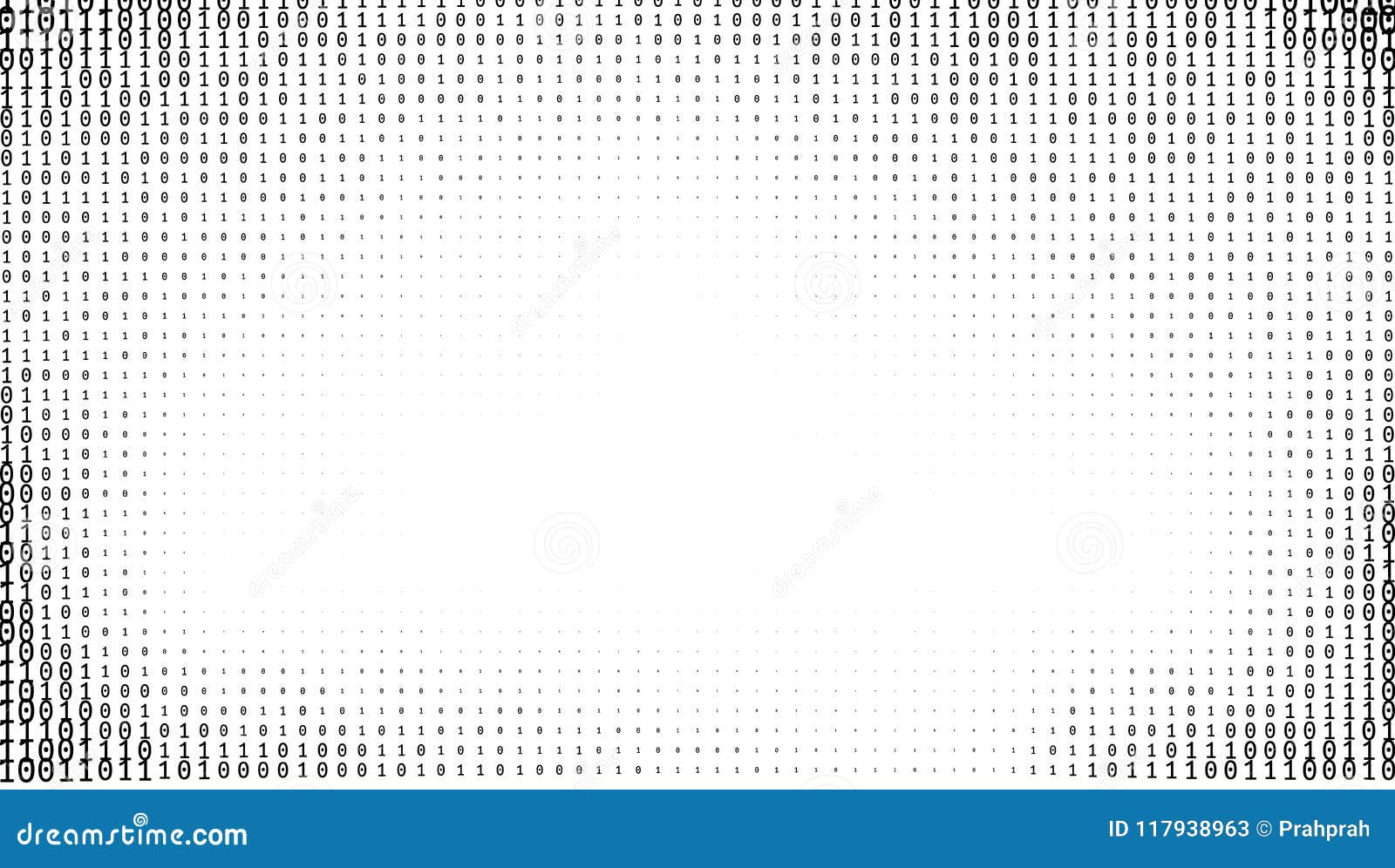Gradient Binary Code Digits Background Stock Vector Illustration Of Encryption Futuristic 