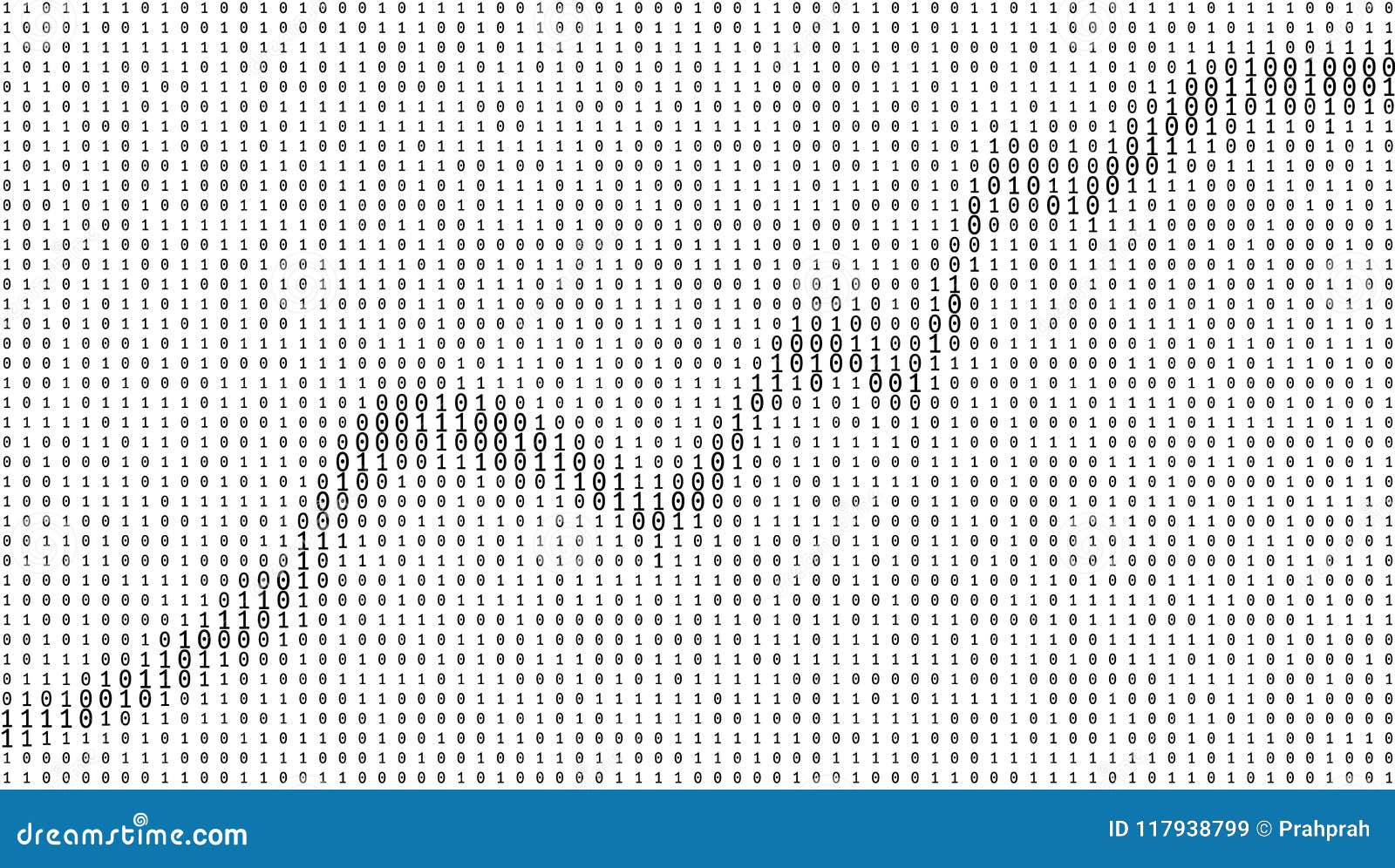 Gradient Binary Code Digits Background Stock Vector Illustration Of Digital Binary 117938799 4772