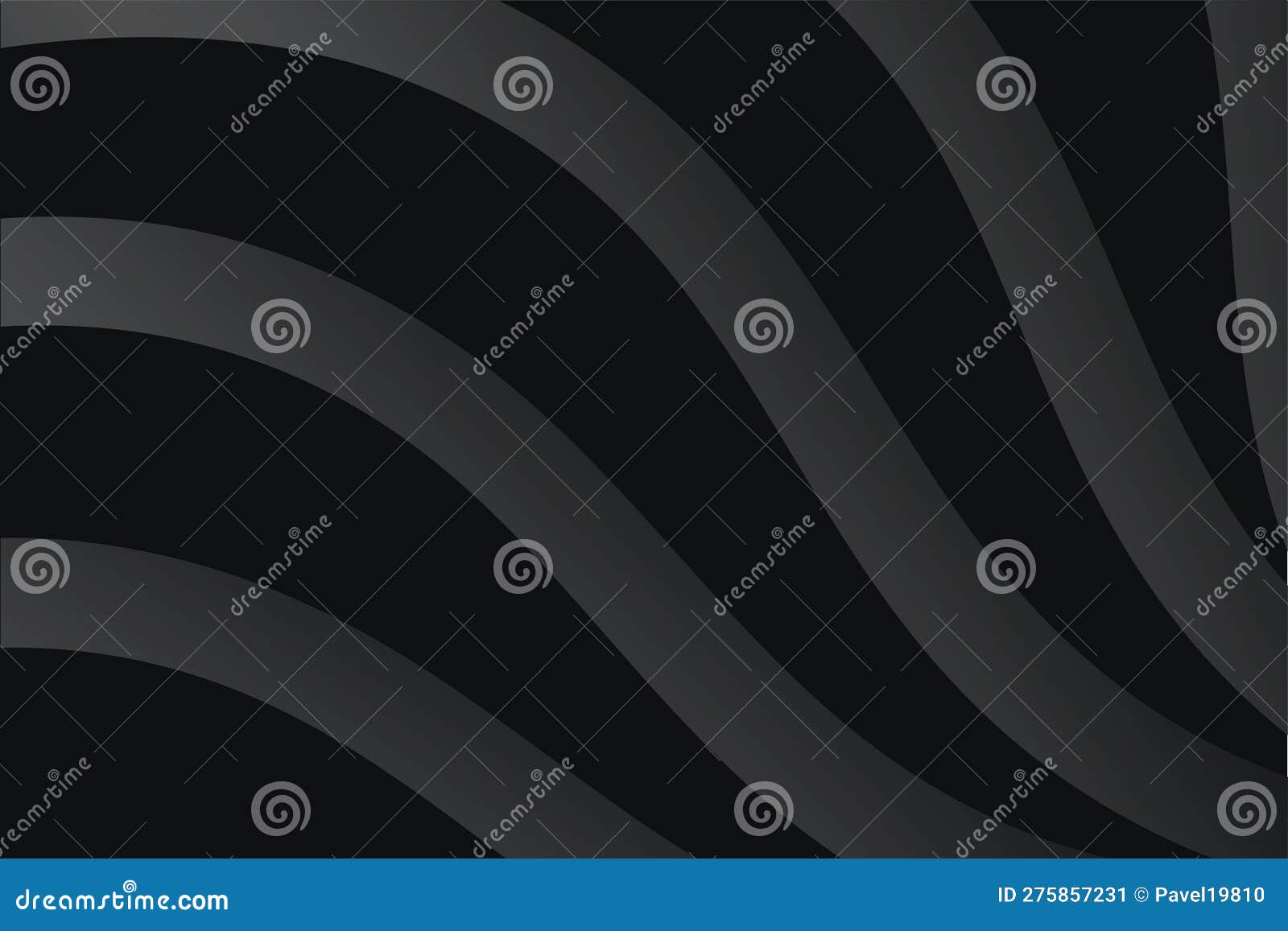 Gradient Black Background with Wavy Lines Stock Vector - Illustration ...