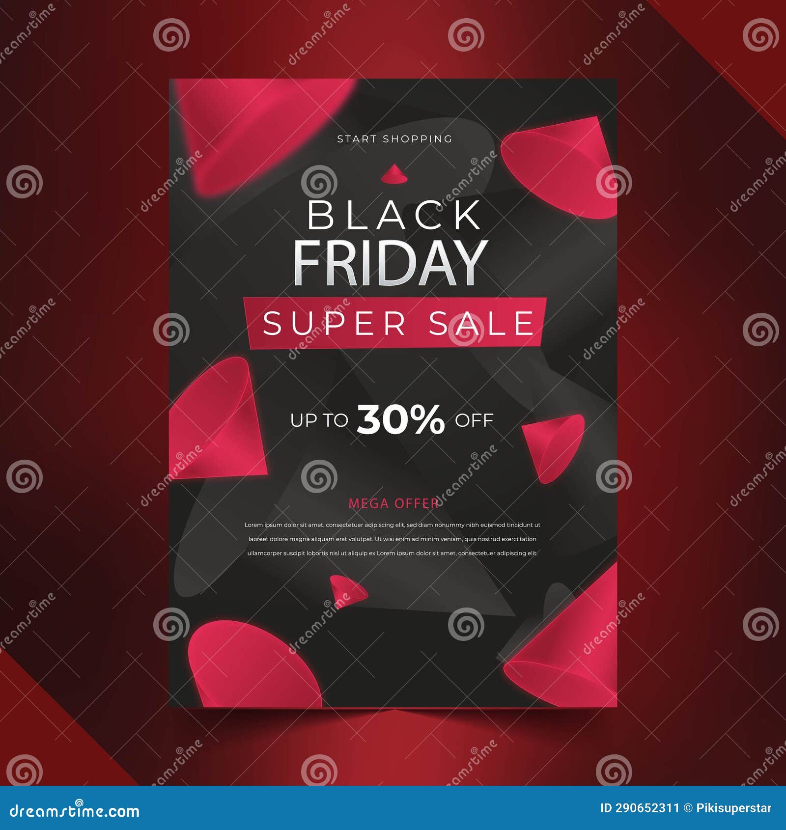 Gradient Black Friday Vertical Poster Template Vector Design ...