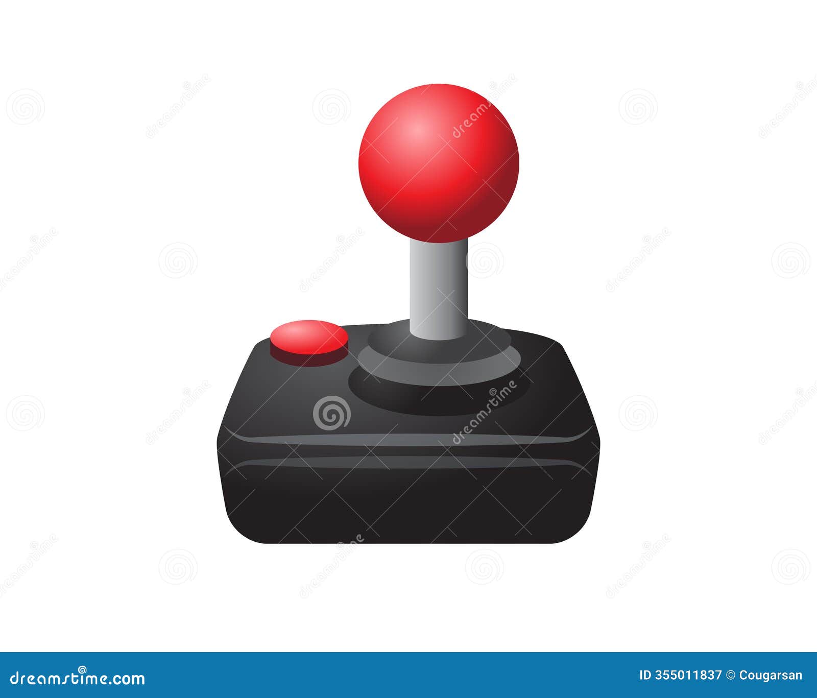 Gradient Black and Red Game Joystick Controller Icon Stock Illustration - Illustration of ...