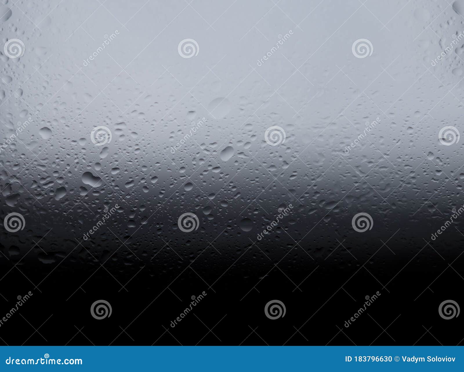 Gradient from Black To Gray Water Drops Pattern with Unfocused Blurred ...