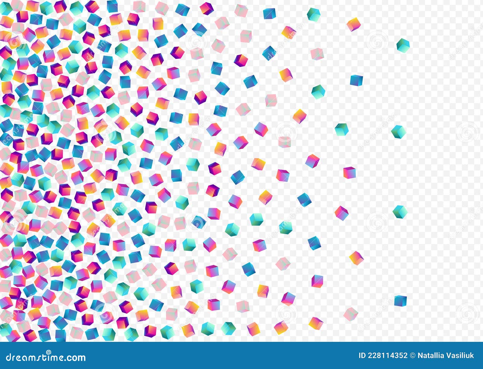 Gradient Block Vector Transparent Background Stock Vector ...