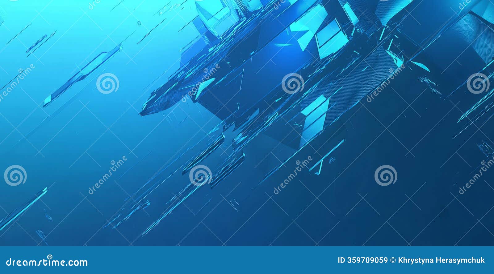A Gradient Blue Background Featuring Sharp Angles and Geometric Shapes ...