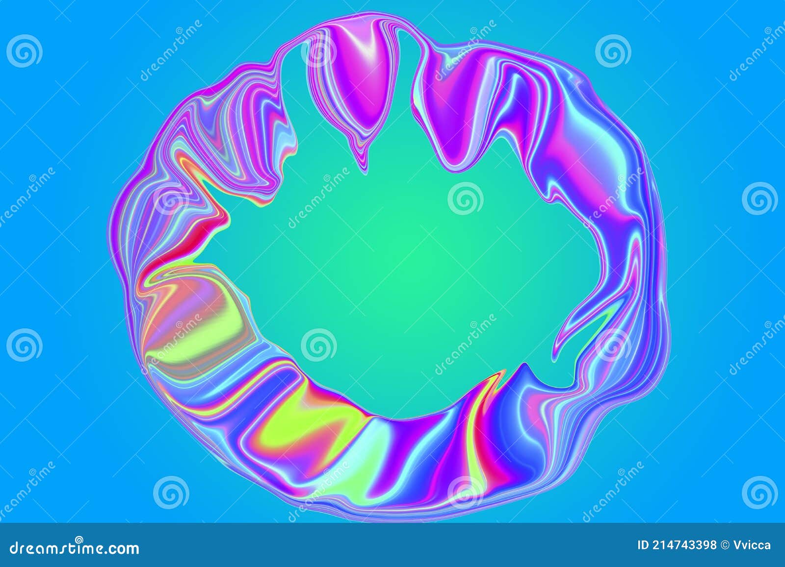 Gradient Blue Background with Rainbow Shape Stock Illustration ...