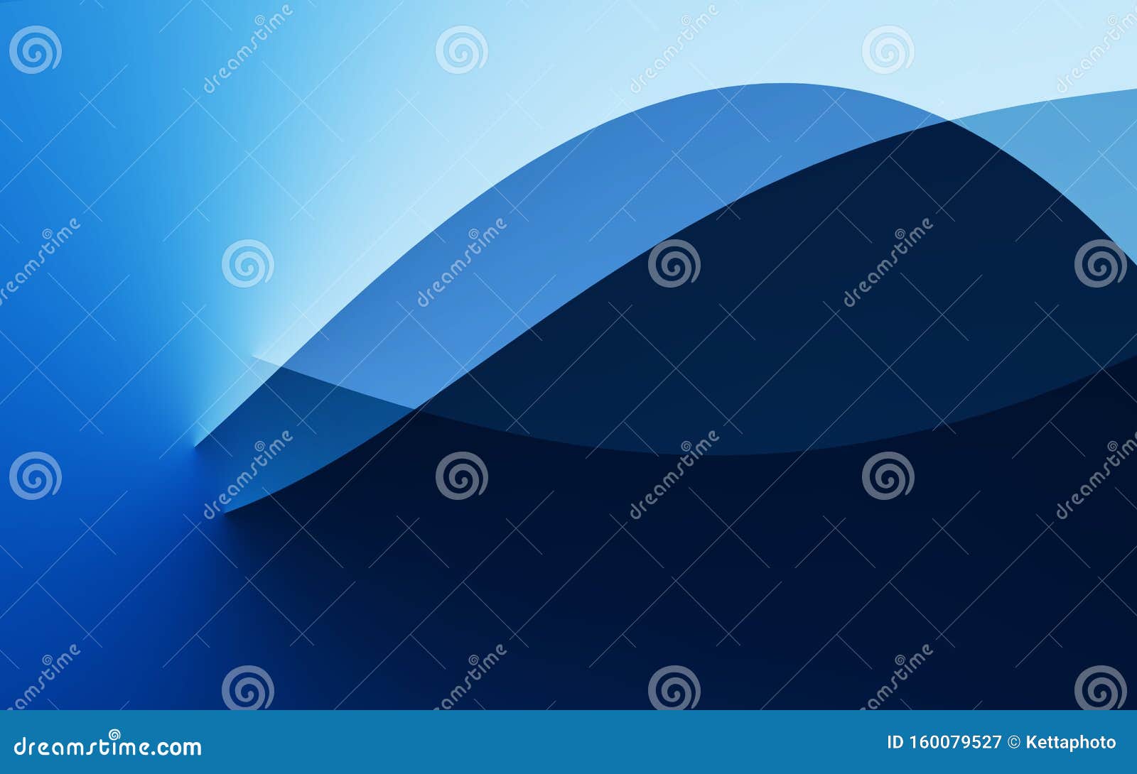 Curve Line on Blue Gradient Background Stock Illustration ...