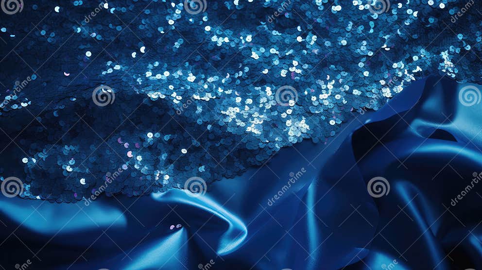 Gradient Blue Sequin Background Stock Illustration - Illustration of ...