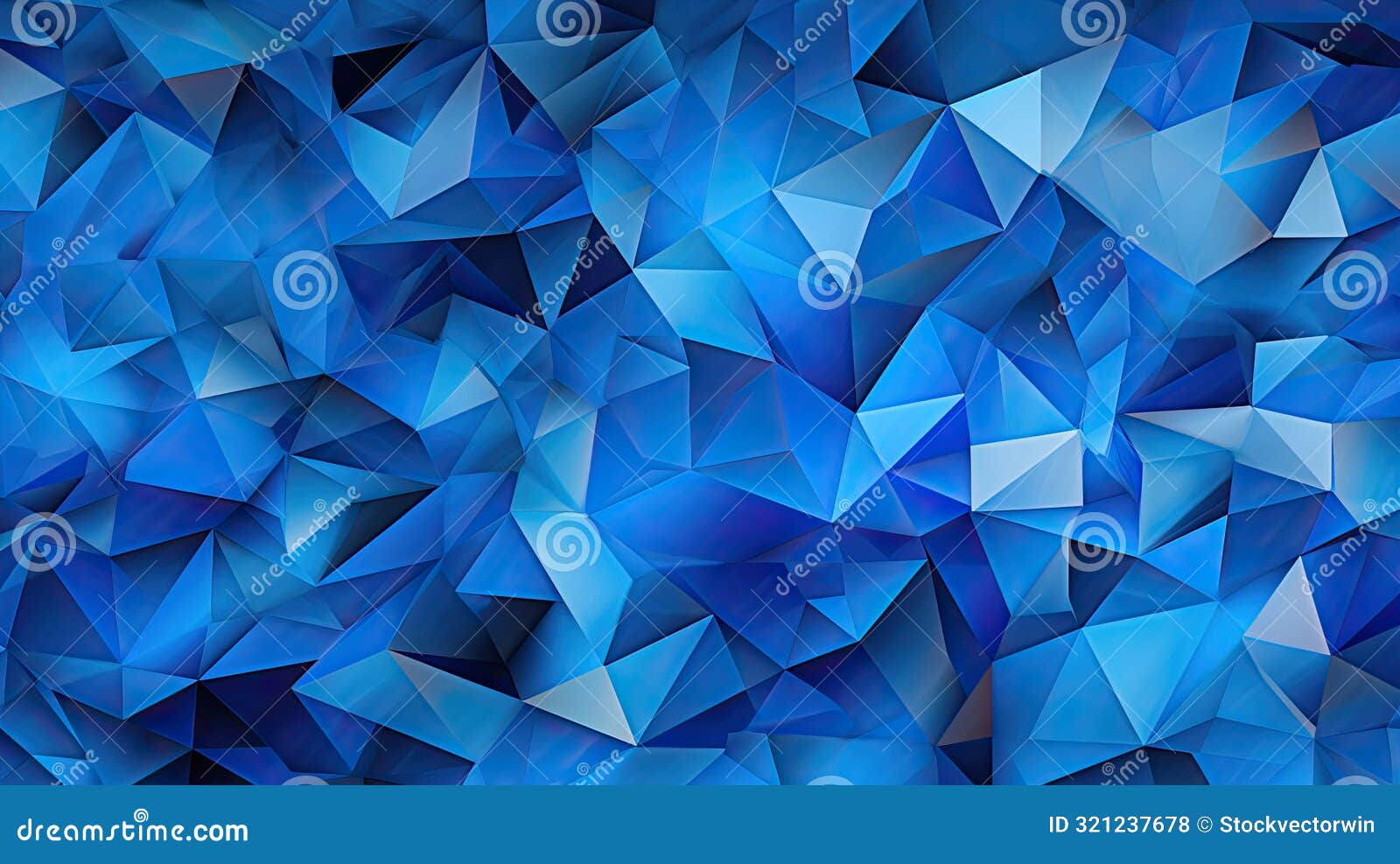 Gradient Blue Triangle Abstract Background Stock Illustration ...