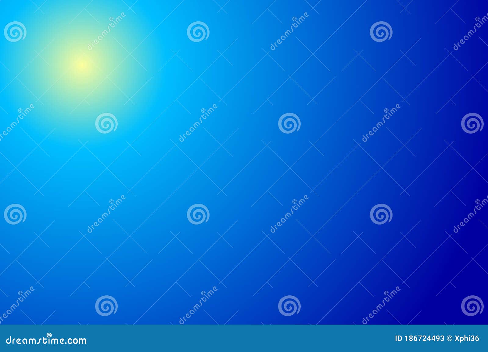 Gradient Blue Yellow, Sun and Sky, Large Dimension Stock Illustration ...