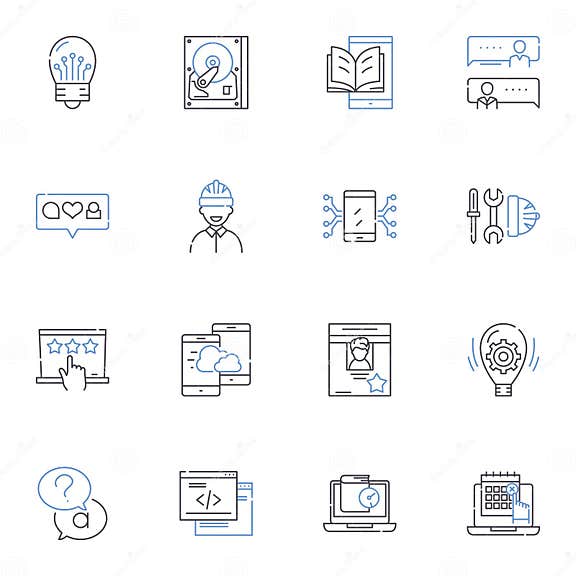 Gradient Boosting Line Icons Collection. Trees, Ensemble, Boosting, Gradient, Model, Learning ...