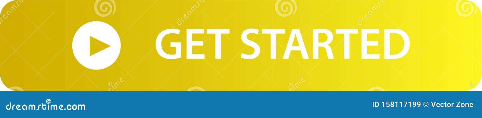 Gradient Button. Rectangular Get Started Button , Icon Colorful ...
