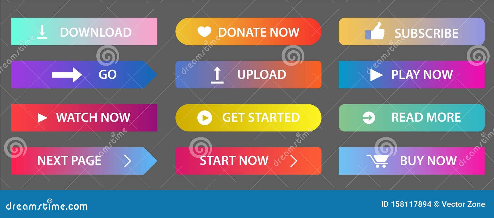 Gradient Buttons. User Interface Web Button, Material Design, Ui ... Gradient Buttons. User Interface Web Button, Material Design, Ui ...