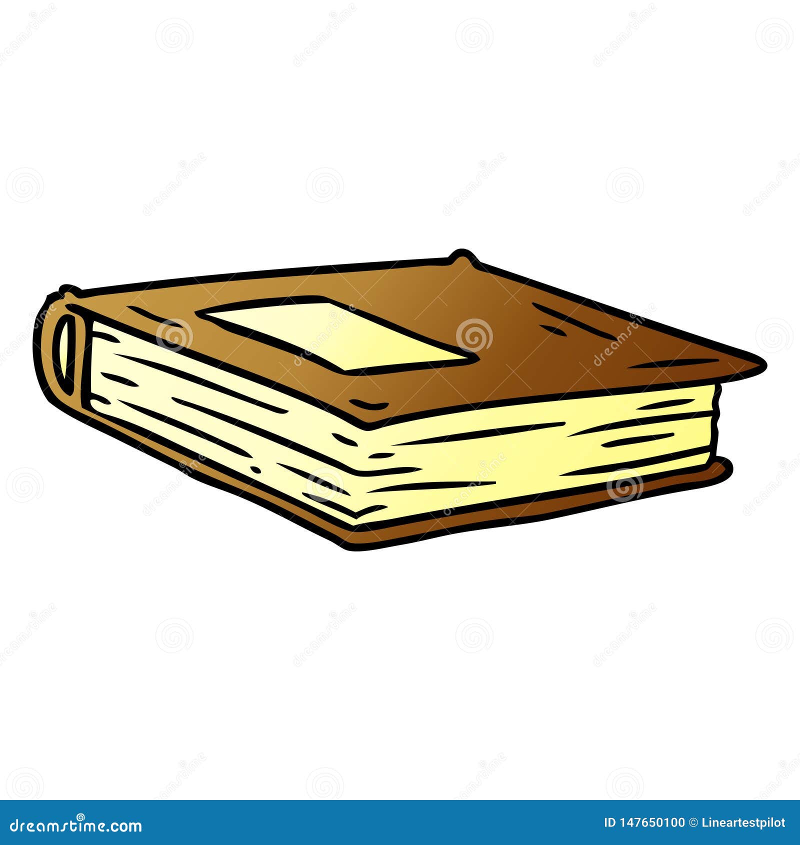 Gradient Cartoon Doodle of a Red Journal Stock Vector - Illustration of ...