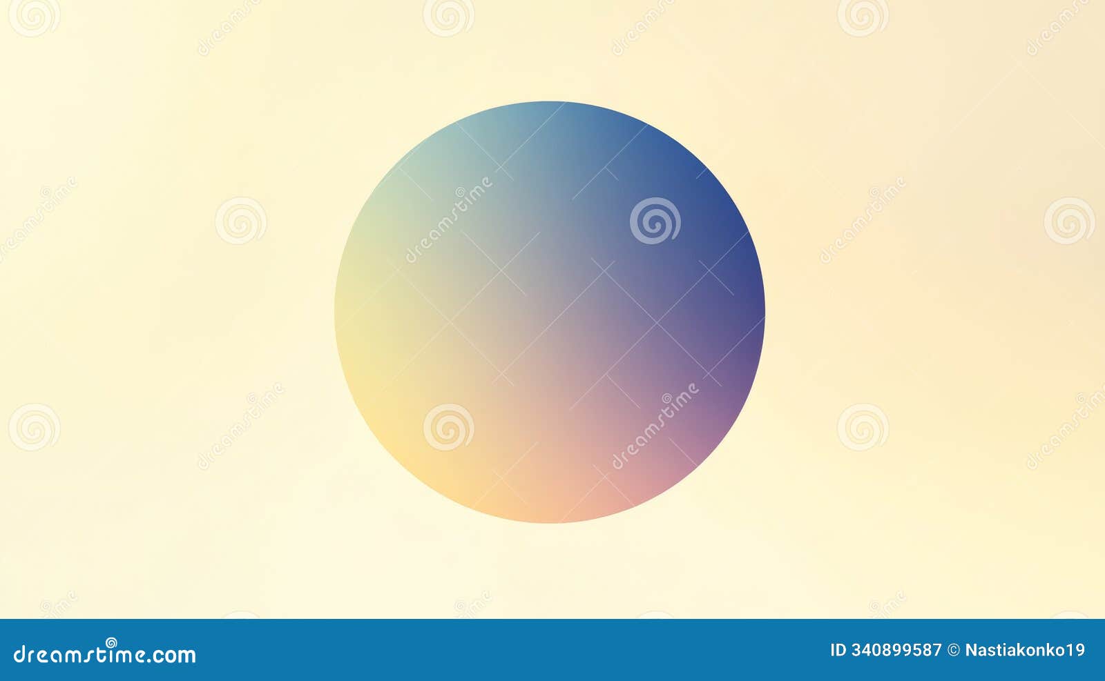 Gradient Circle on Light Background, Abstract Design. Modern Art and ...