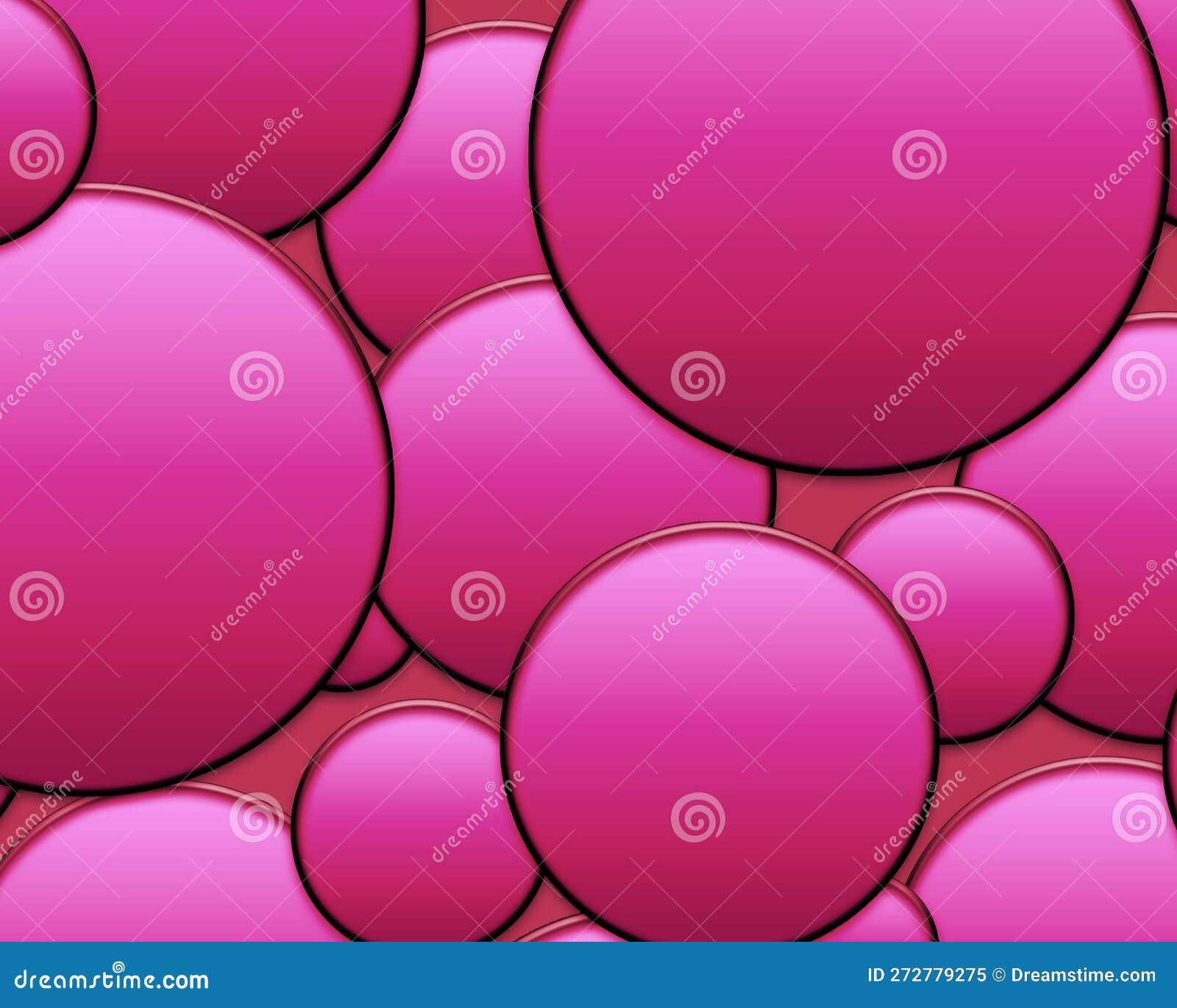 Gradient Circles Background, Pink Seamless Pattern Stock Image - Image ...