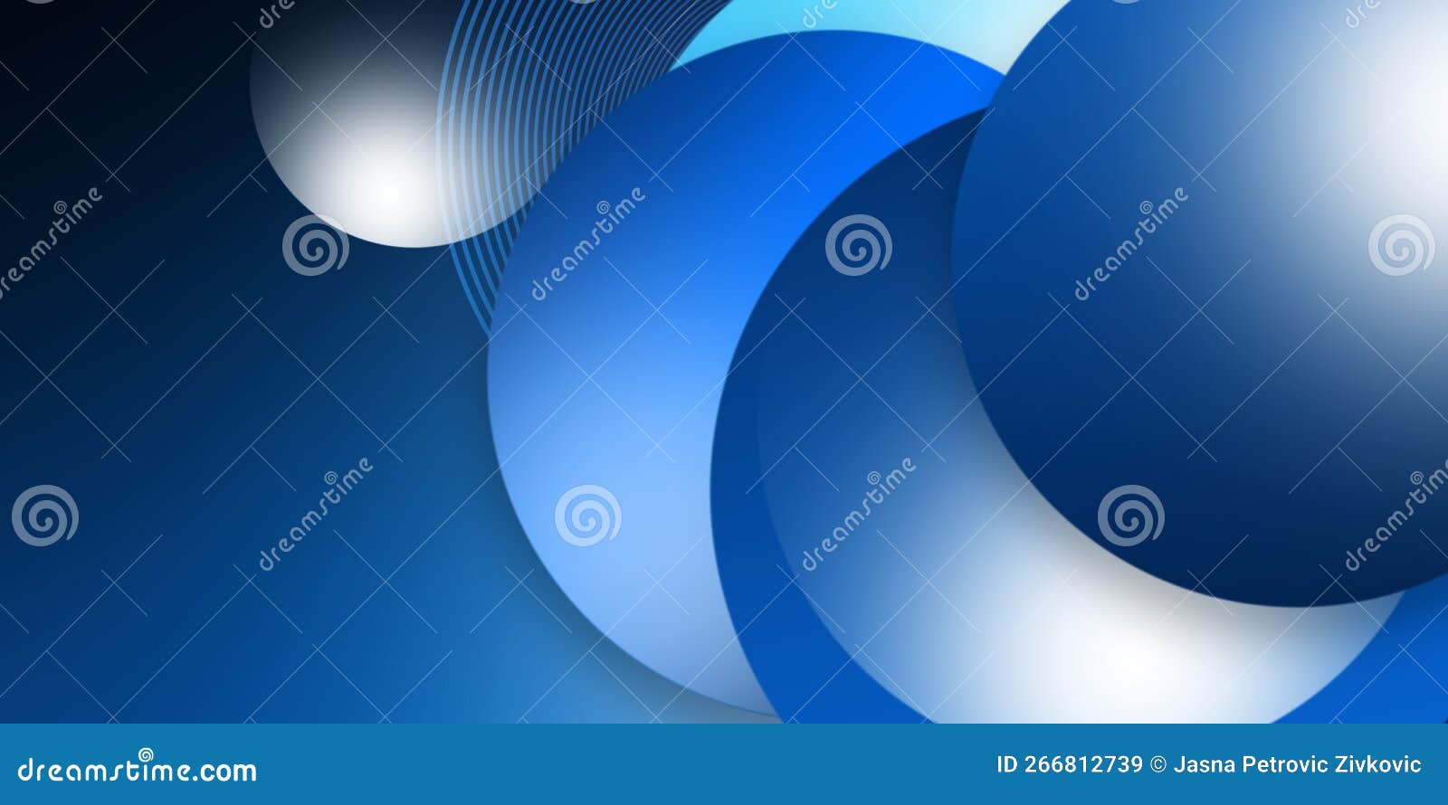 Gradient Circles with Shadows. Techno Abstract Background Stock ...