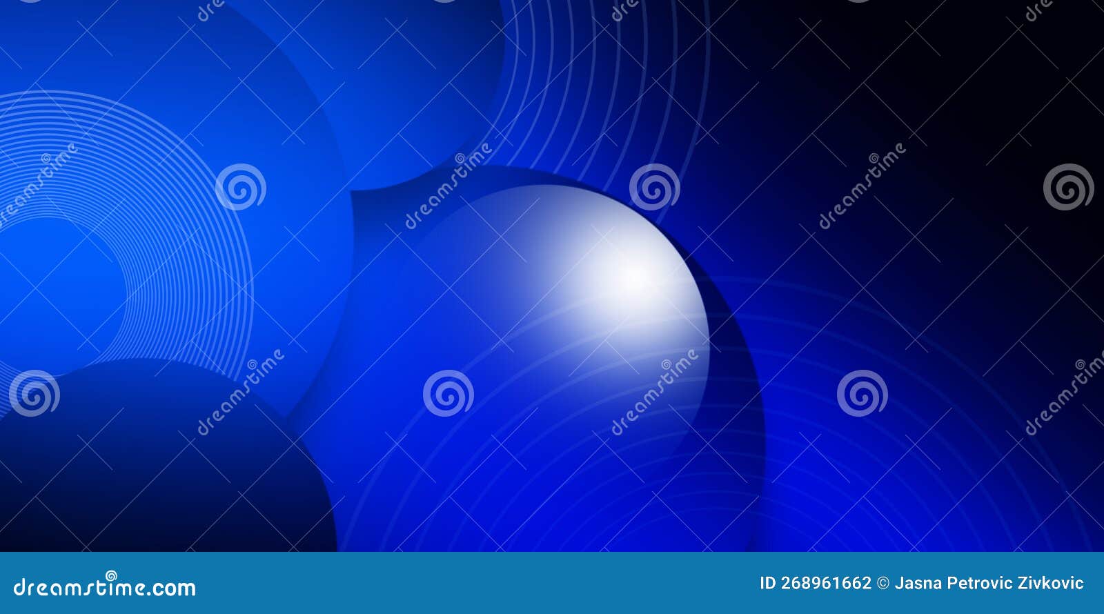 Gradient Circles with Shadows. Techno Abstract Background Stock ...
