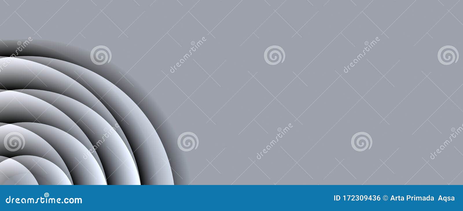 Gradient Circular Grey Banner Template Stock Illustration ...