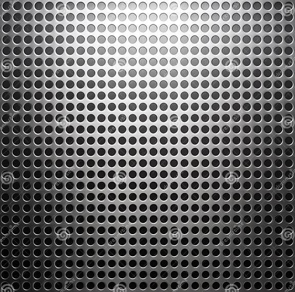 Gradient Circular Perforation Metal Surface Stock Illustration ...