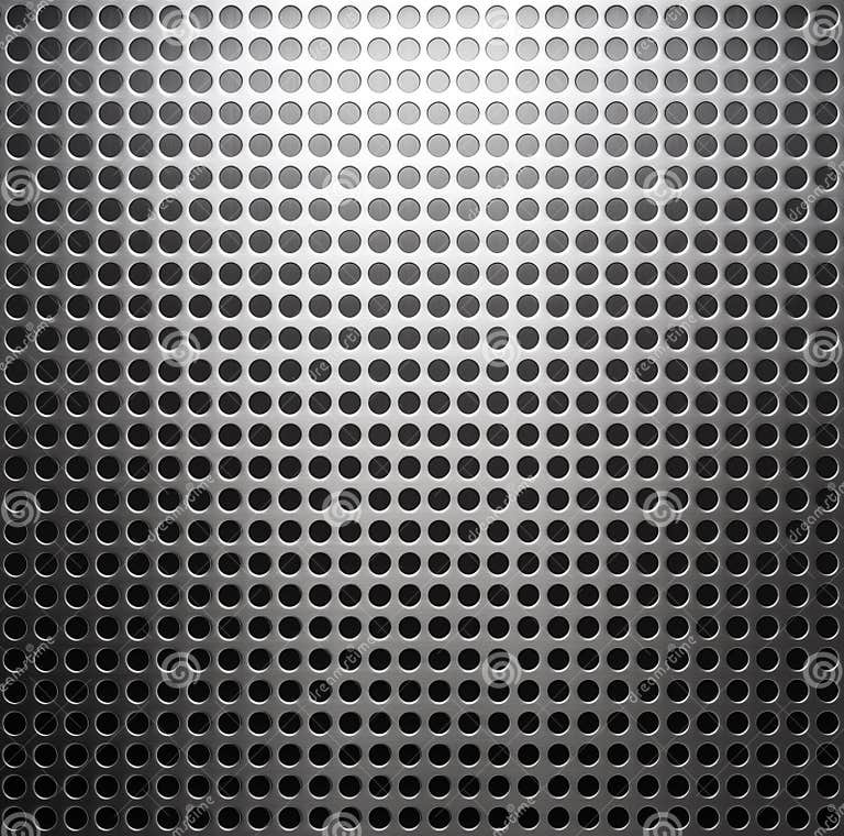 Gradient Circular Perforation Metal Surface Stock Illustration ...