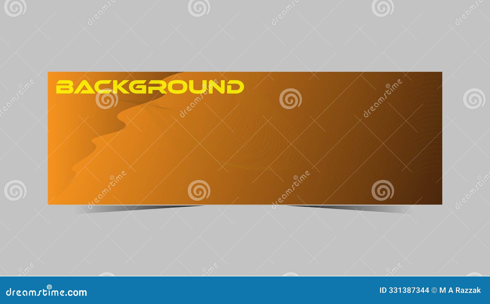 Gradient Color Banner Design with Mockup Stock Illustration ...