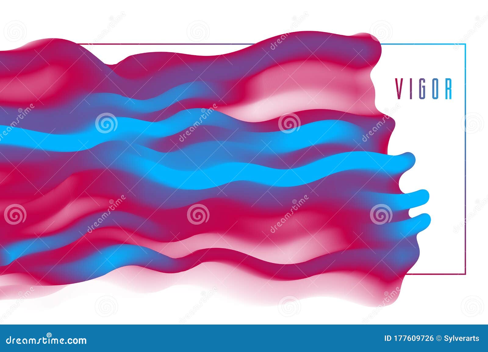 Gradient Color 3D Fluid Shape Vector Abstract Background, Dynamic ...