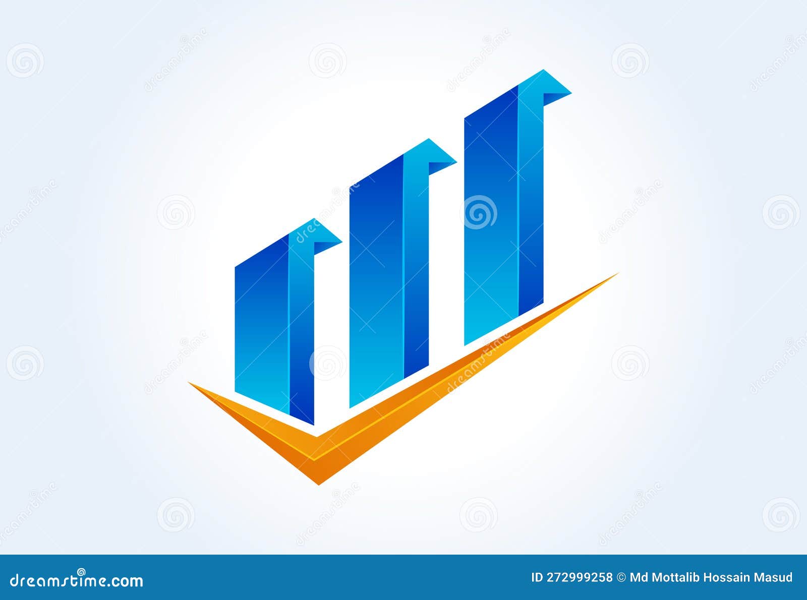 Gradient Financial Logo Design, Vector Illustration Stock Illustration ...