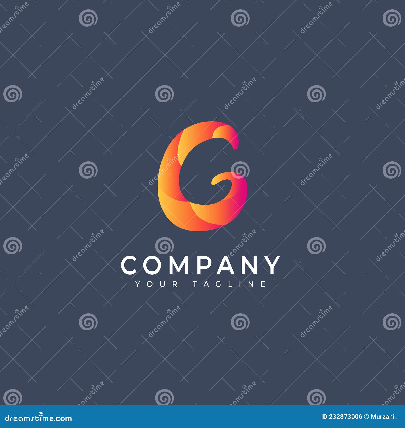 Gradient Color Letter G Logo Stock Vector - Illustration of flat ...