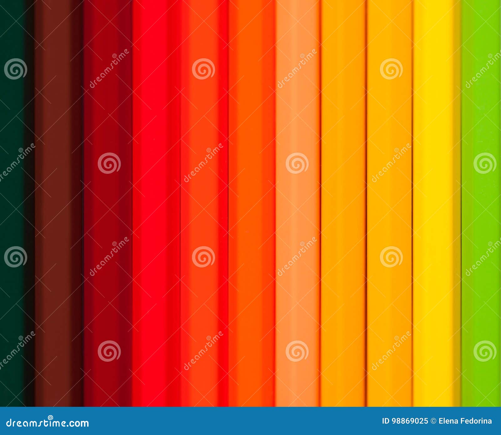 Gradient from Color Pencils Stock Image - Image of artist, brown: 98869025