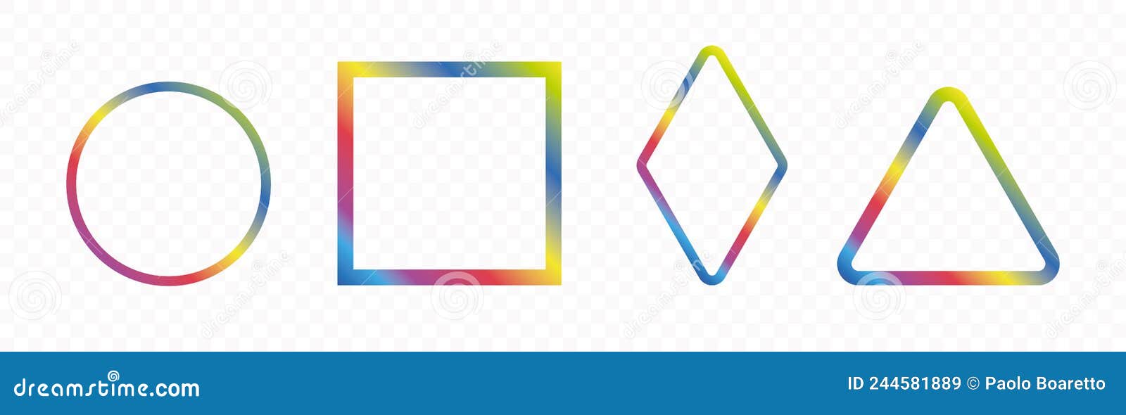 Gradient Color Ring. Rainbow Stock Illustration - Illustration of ...