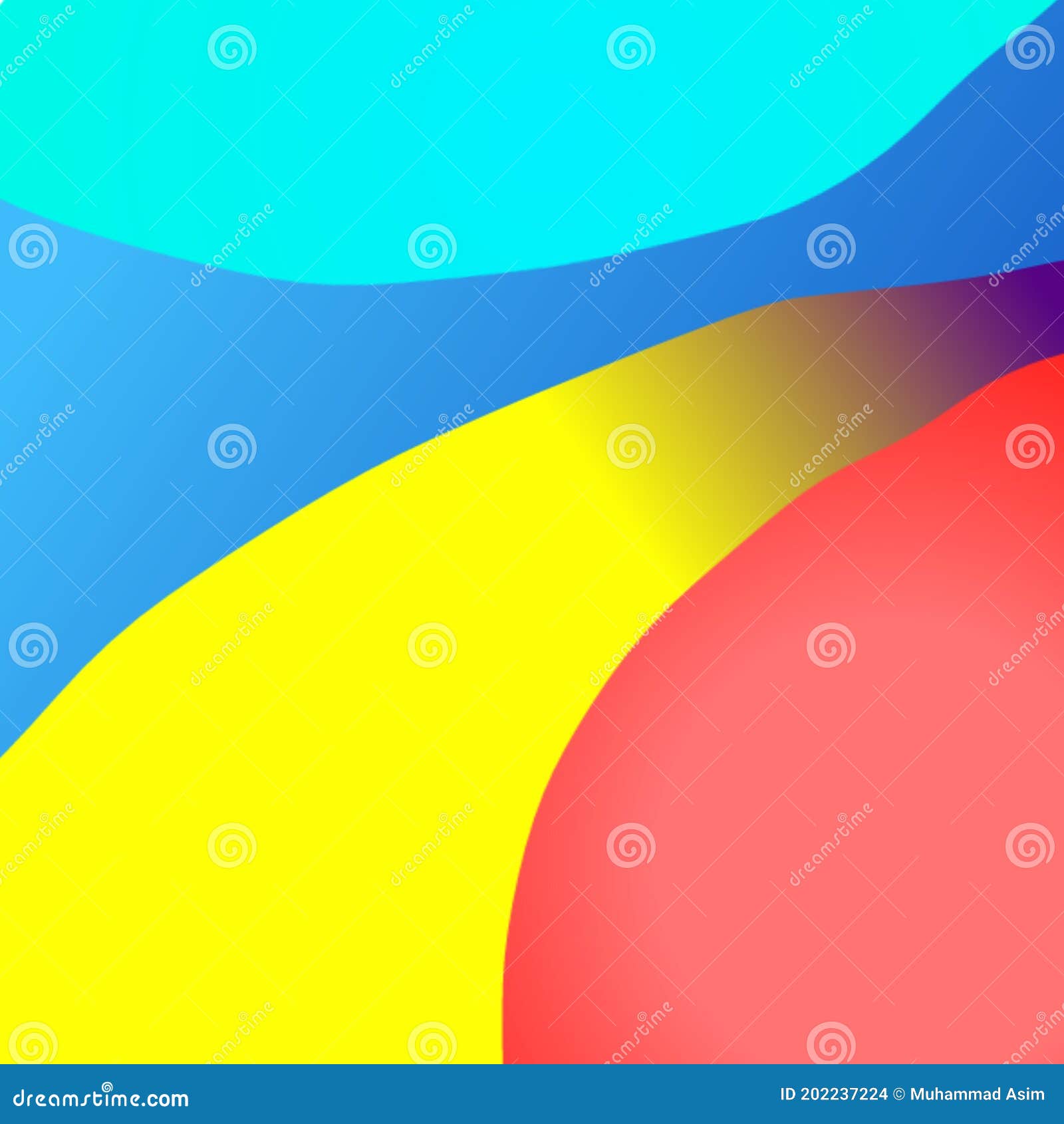Gradient Color Wavy Background with Light Effect. Stock Illustration ...