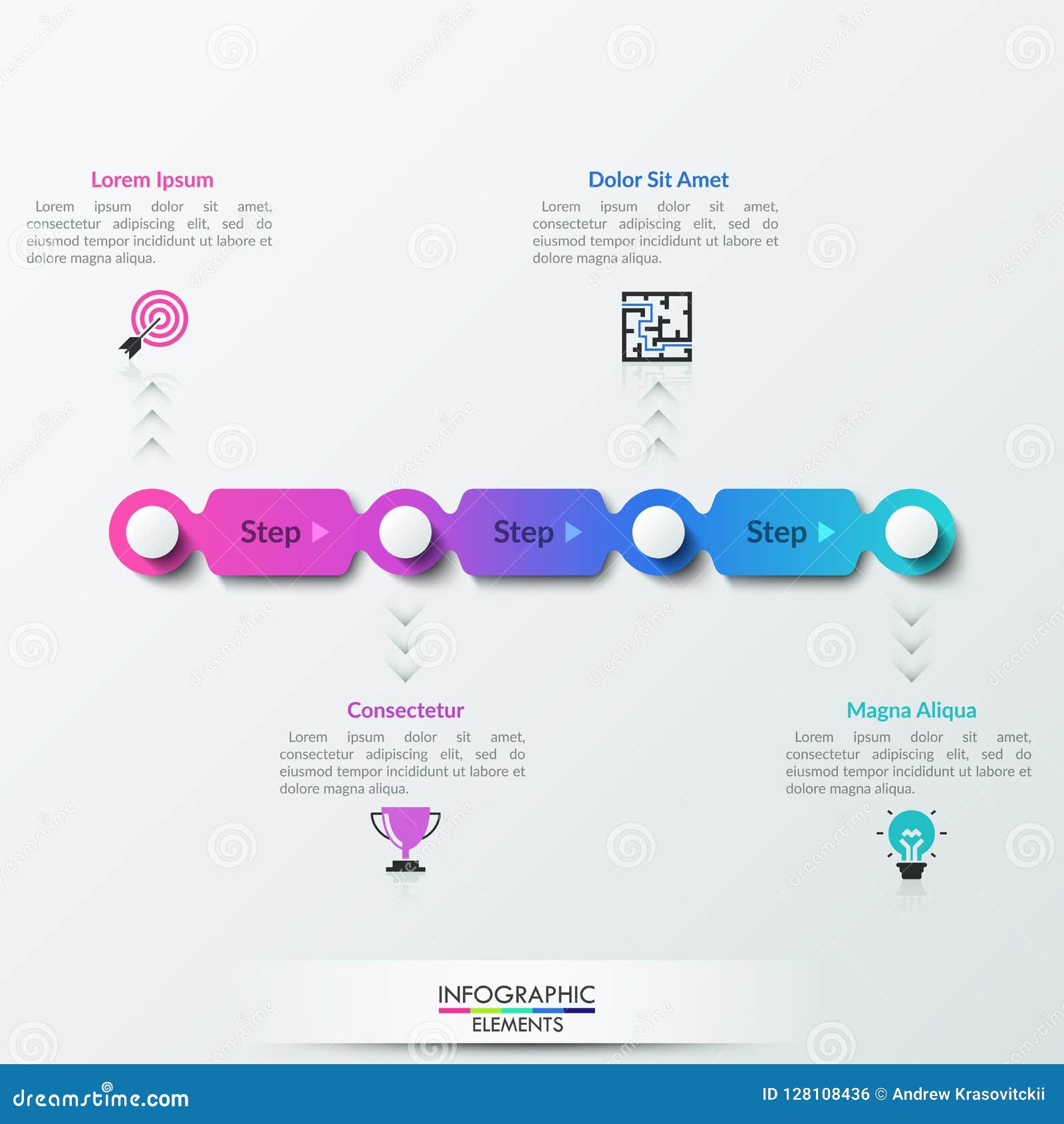 Modern Infographic Design Template Stock Vector - Illustration of ...